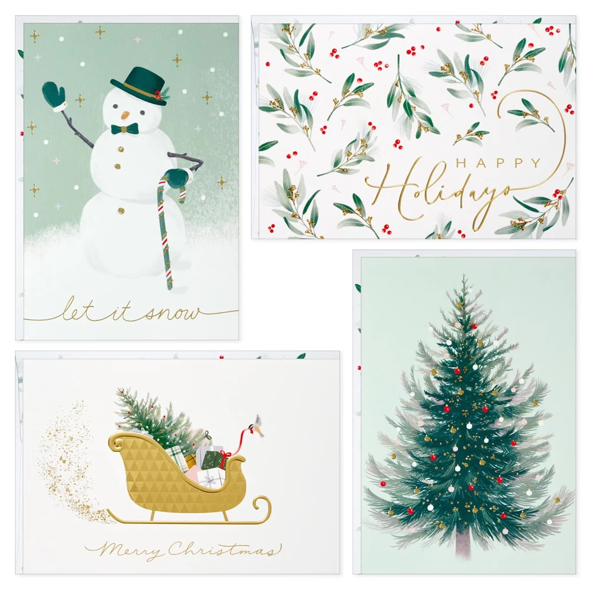 Hallmark Traditional Holiday Card Assortment, 40 Pack (Classic Icons ...