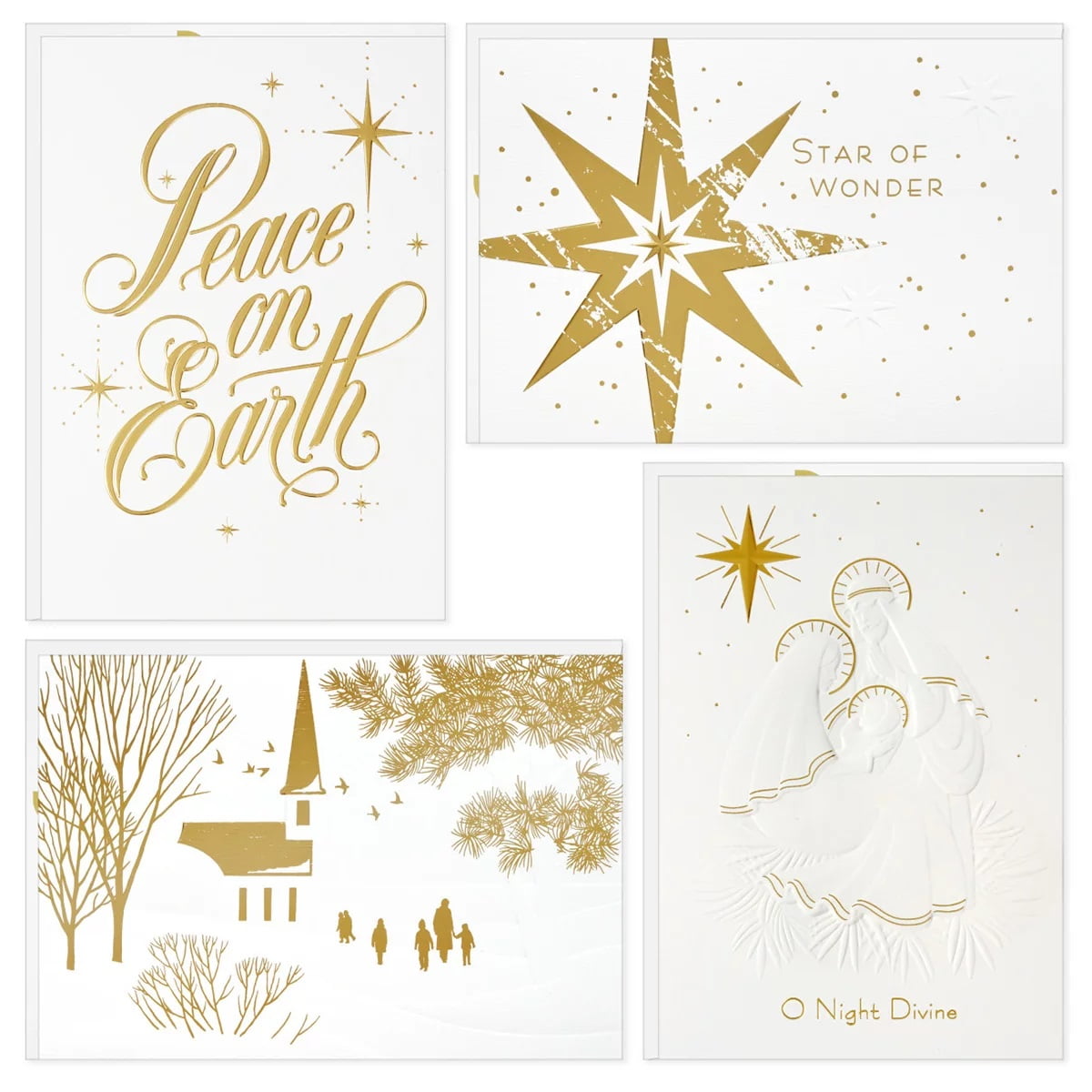 Hallmark Traditional Holiday Card Assortment, 40 Pack (Elegant Icons ...