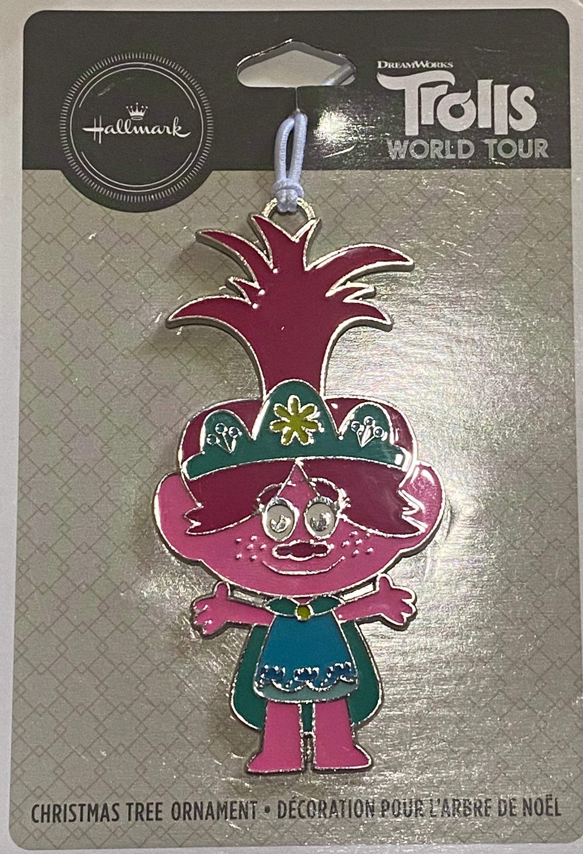 Hallmark Trolls World Tour Christmas Metal Ornament New with Card ...