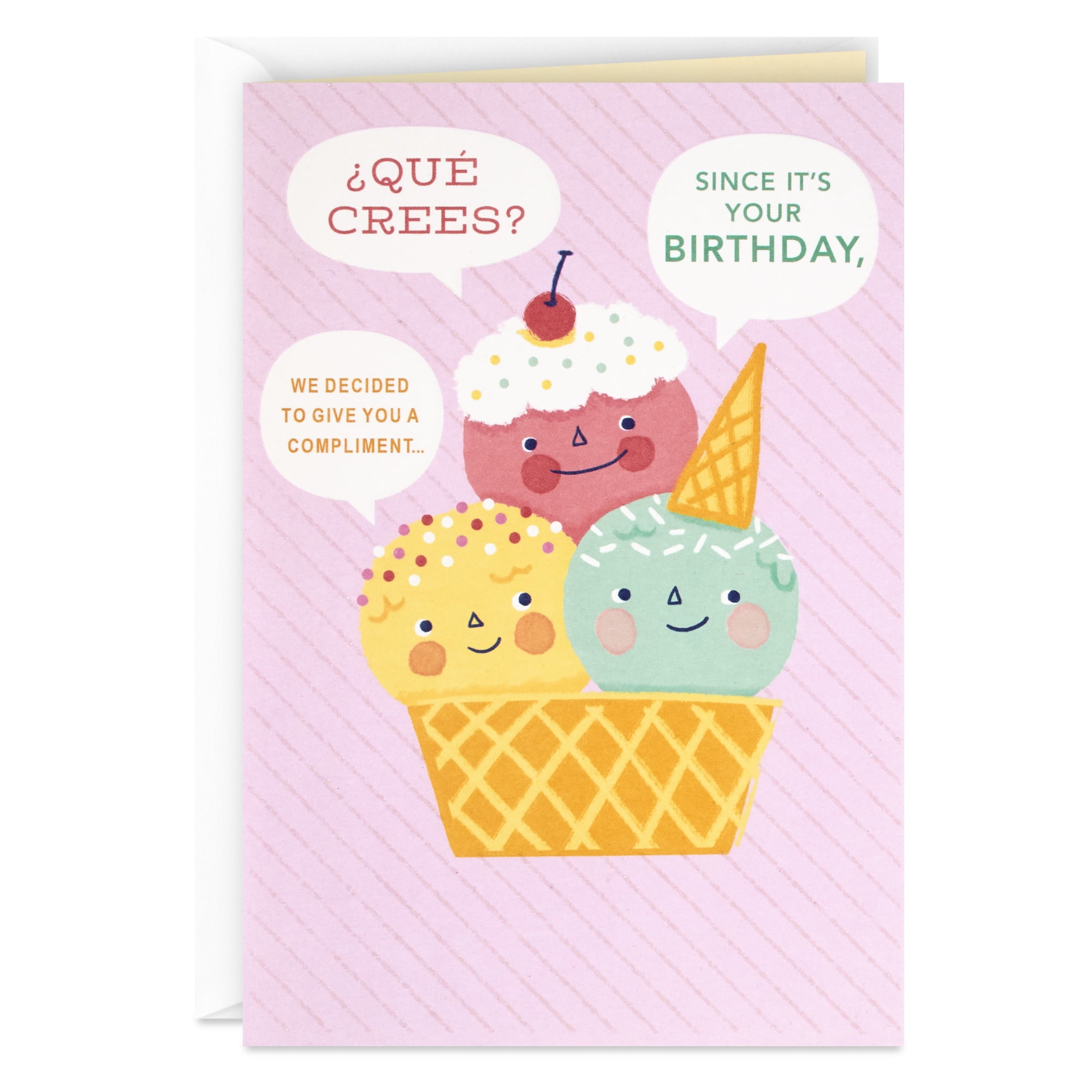 Hallmark VIDA Spanish-Language Funny Birthday Card From Us (You Have ...