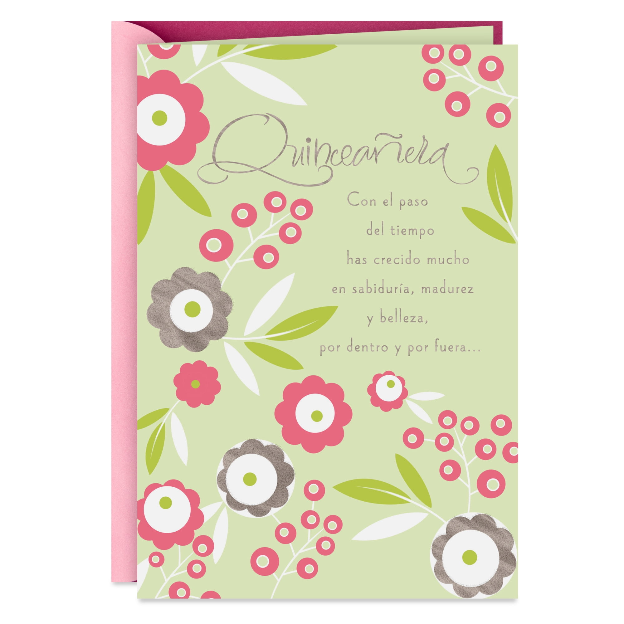 Hallmark VIDA Spanish-Language Quinceañera Card (Beauty Inside and Out ...