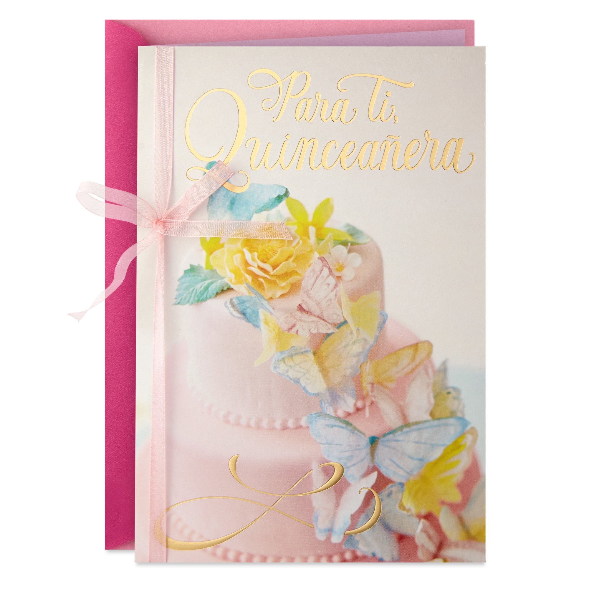 Hallmark VIDA Spanish-Language Quinceañera Card (Bright Young Woman ...