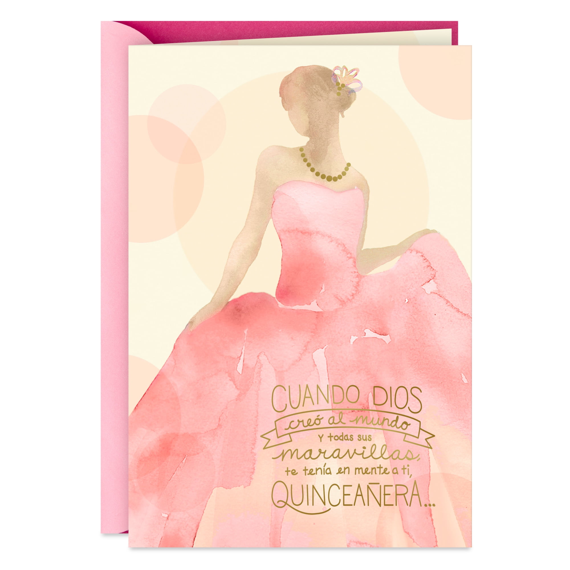 Hallmark VIDA Spanish-Language Religious Quinceañera Card (One of God's ...