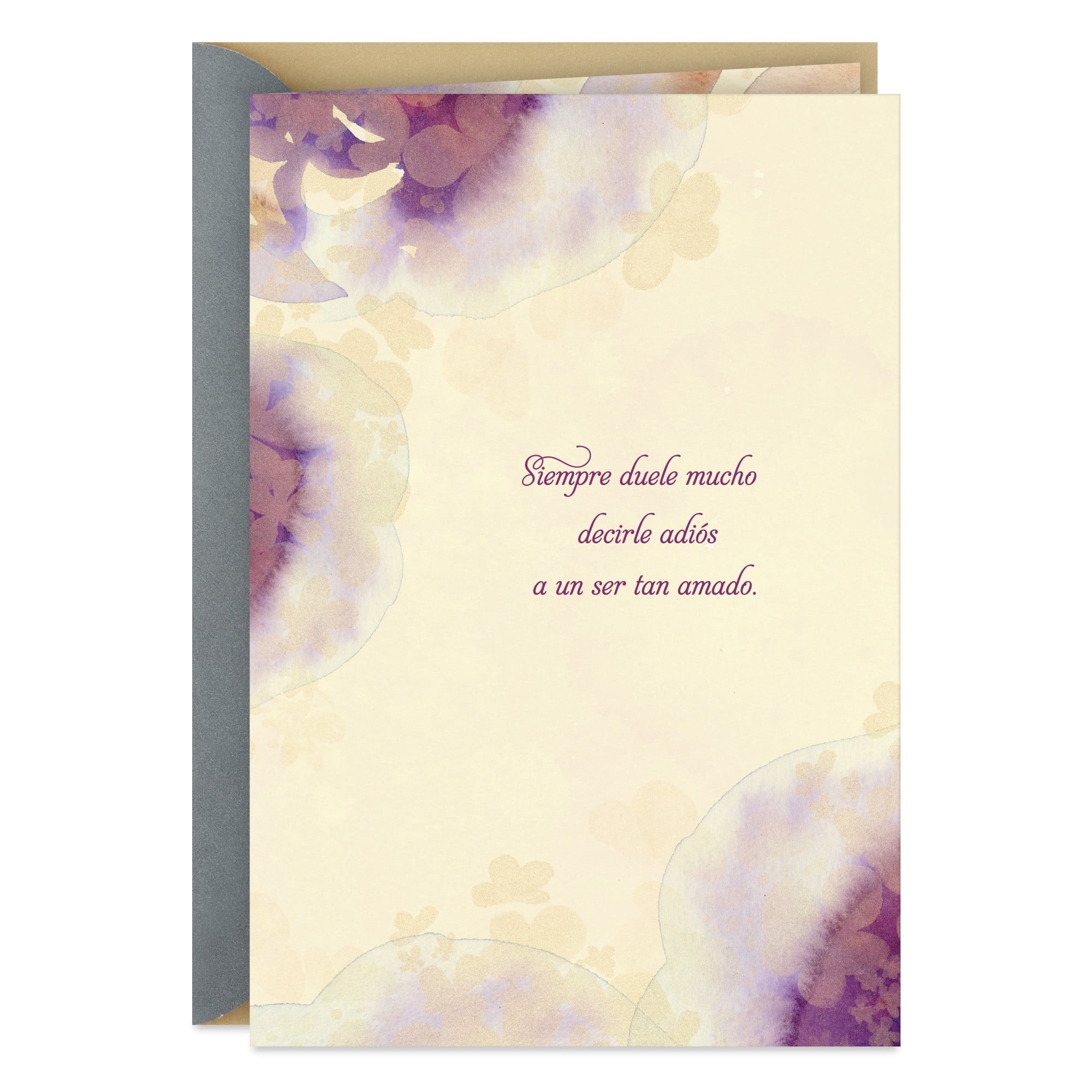 Hallmark VIDA Spanish-Language Sympathy Card (It Always Hurts to Say ...
