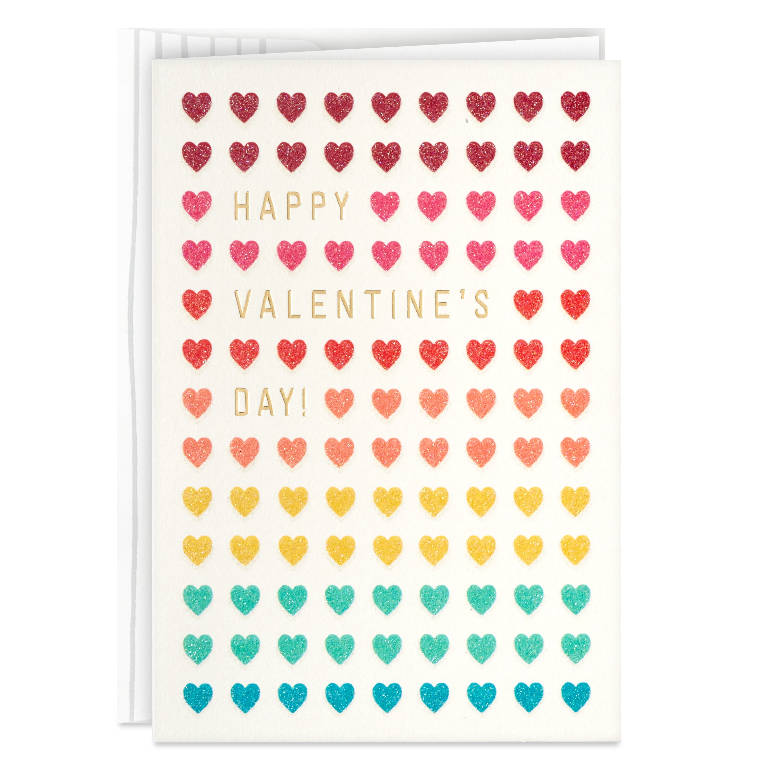 Hallmark Valentines Day Card (Glitter Hearts) - Walmart.com