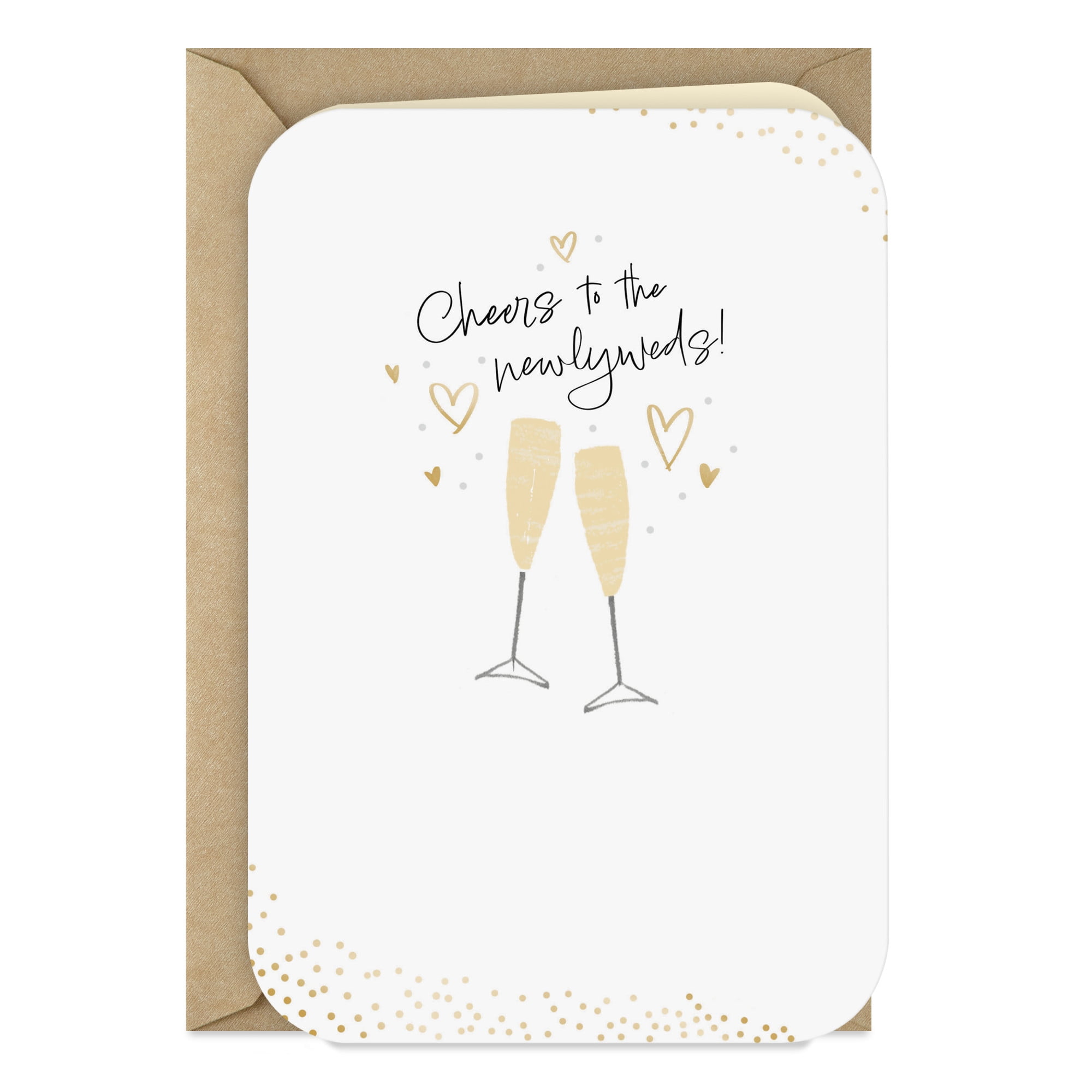 Hallmark Wedding Card for Couple (Cheers to the Newlyweds) - Walmart.com