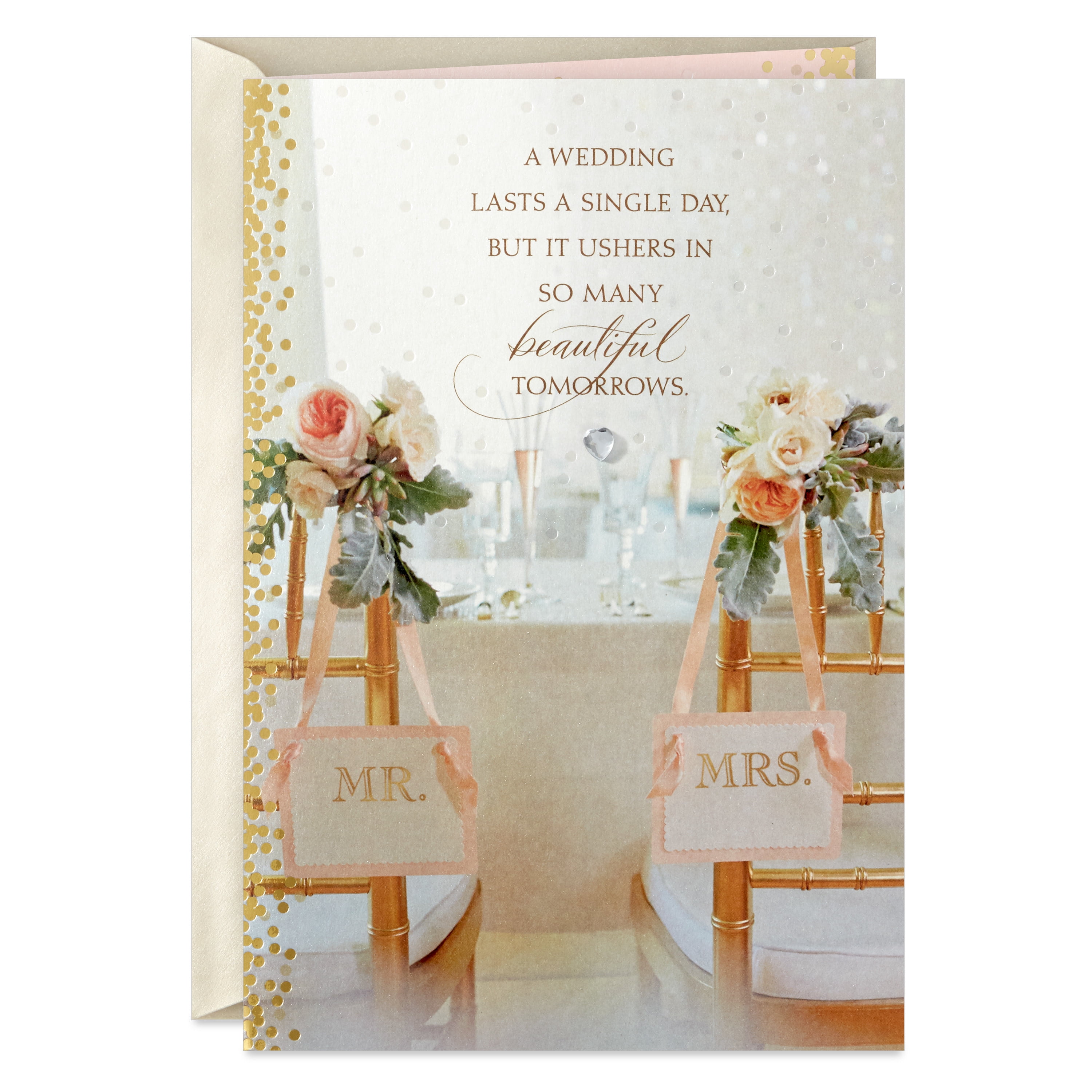 Hallmark Wedding Greeting Card (A Wedding Ushers in Beautiful Tomorrows ...