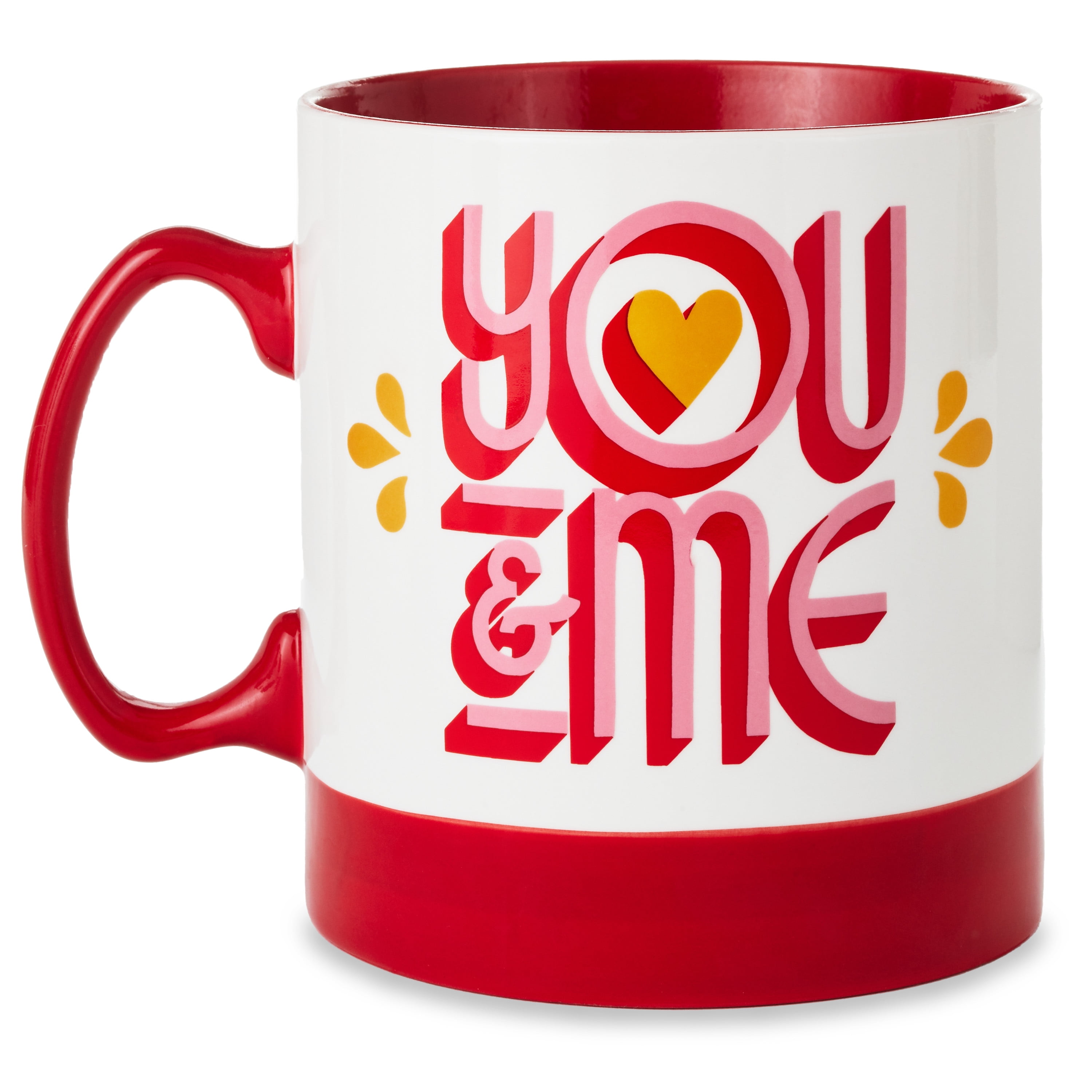 Hallmark You and Me Oversized Ceramic Coffee Mug 80 oz, Valentine's Day ...