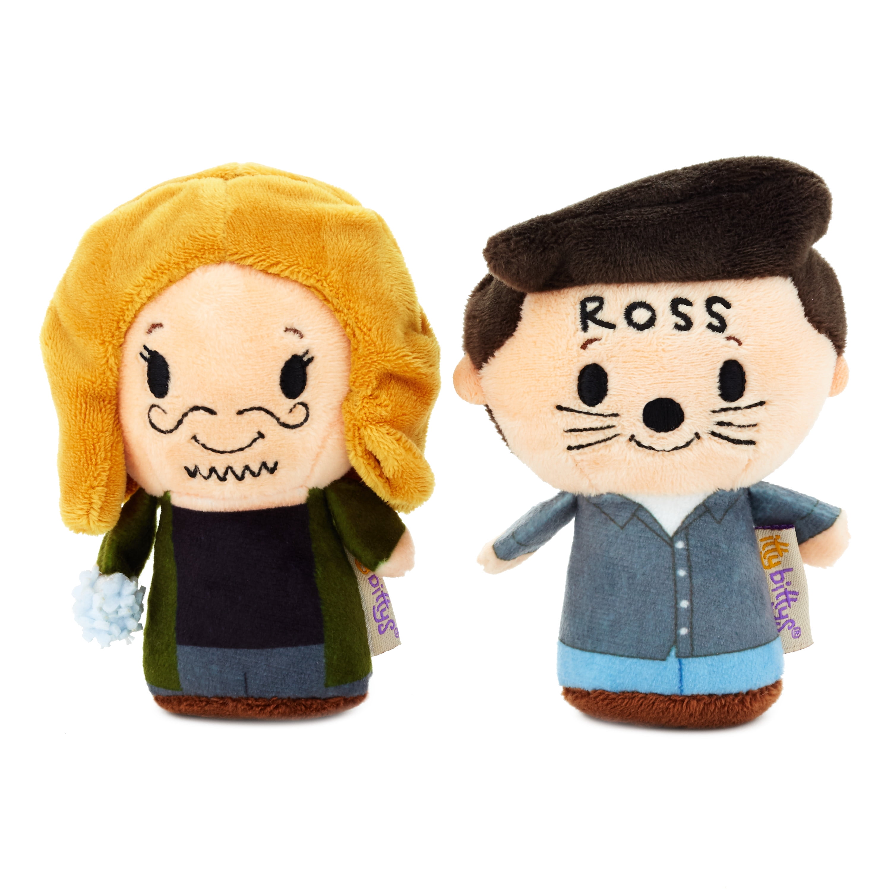 Hallmark itty bittys Plush Set (Friends Ross and Rachel), 4" - Walmart.com