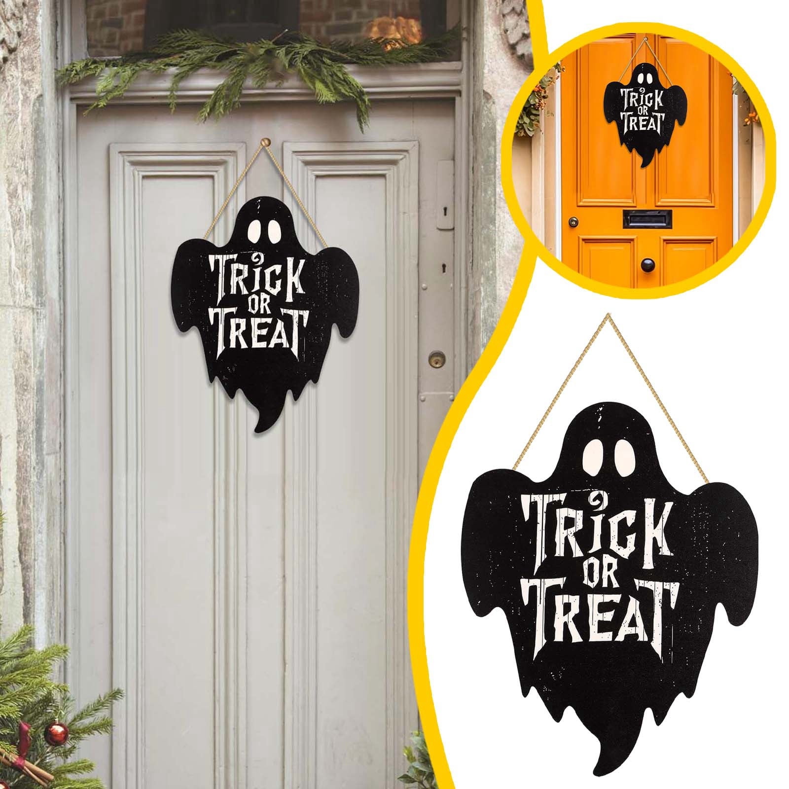 Hallo-ween Decor, Black " Series: Hauntingly Wooden Crafts For Hanging ...