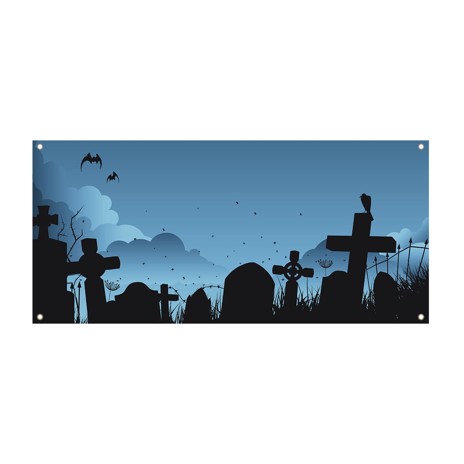 Hallo-ween Decorations,70 .8X 157.4 Inches Hallo-ween Garage Door ...