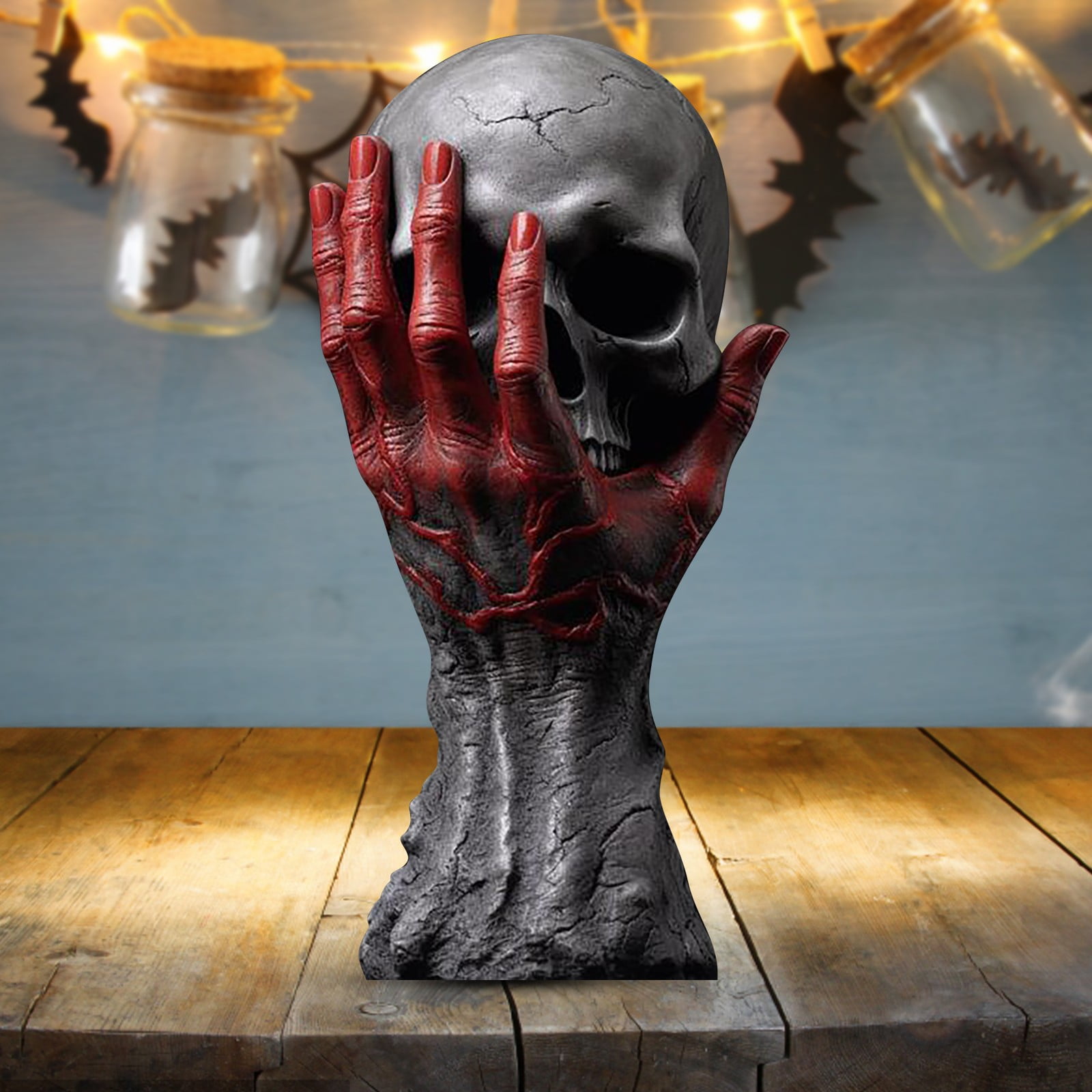 Hallo-ween Decorations, Hallo-ween Gothic Hand Of God Resin Crafts Display Home,Home Decor ...