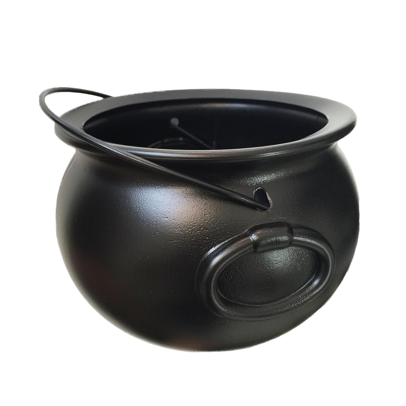 Hallo-ween Plastic Cauldron CandyBowl Holder Witch Cauldron Pot Bucket ...
