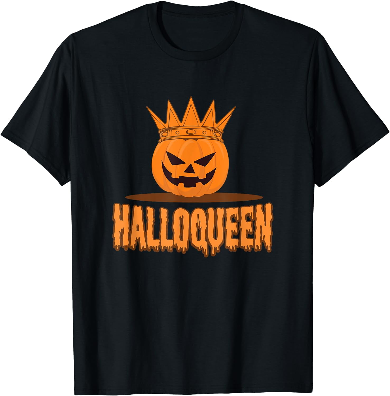Halloqueen Spooky Happy Halloween Pumpkin T-Shirt - Walmart.com