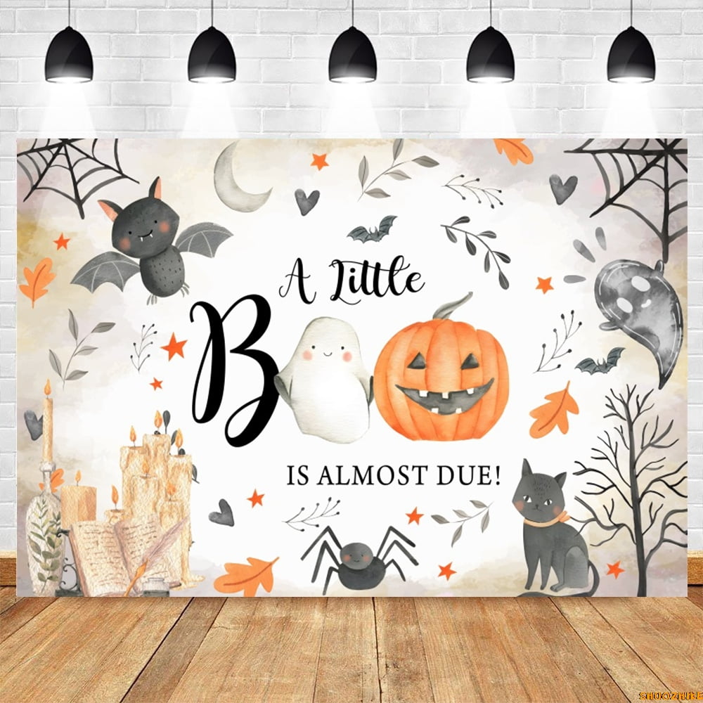 Hallowe Backdrop Horror Moon Night Scary Pumpkin Lantern Castle Witch ...