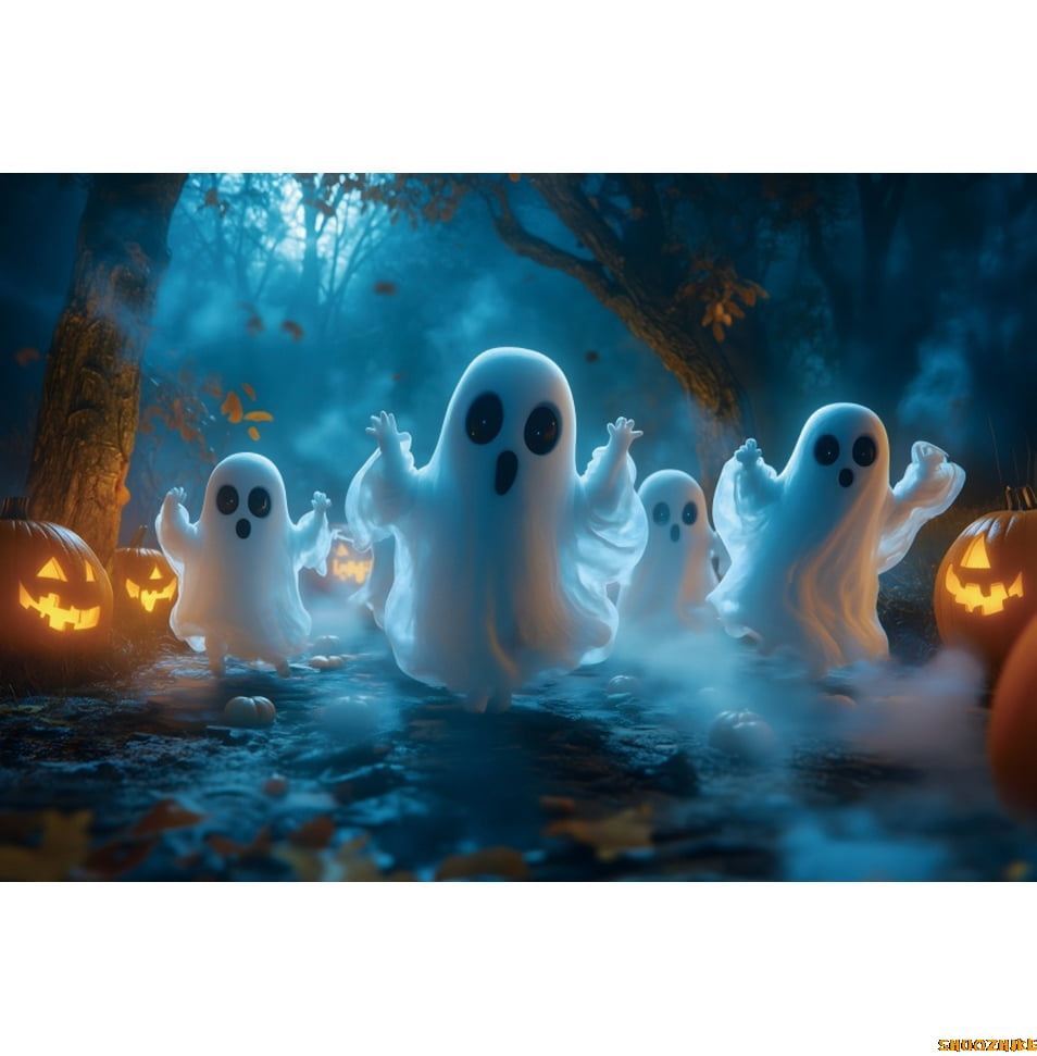 Hallowe Backdrop Night Death Soul Family Party Kids Portrait ...