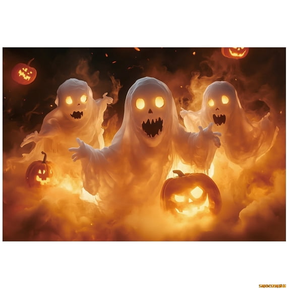 Hallowe Backdrop Night Death Soul Family Party Kids Portrait ...