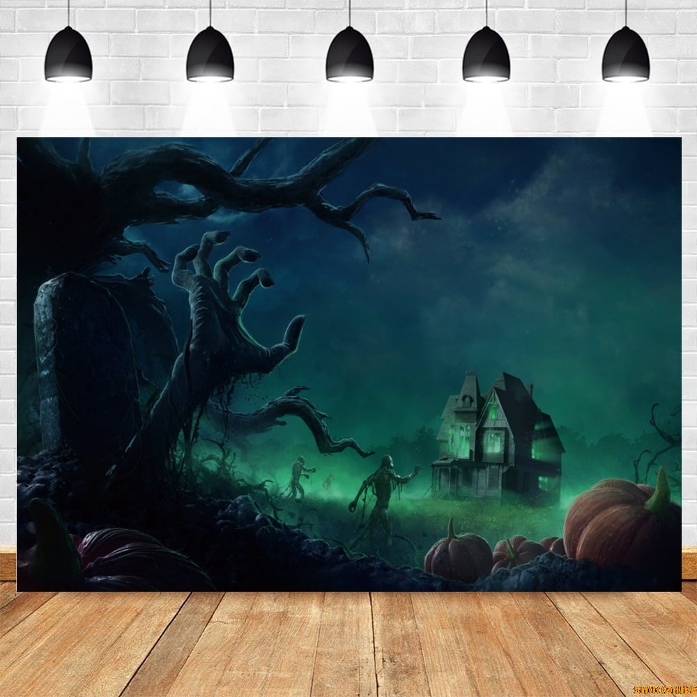 Hallowe Horror Circus Backdrop for Photography Evil Clown Scary ...