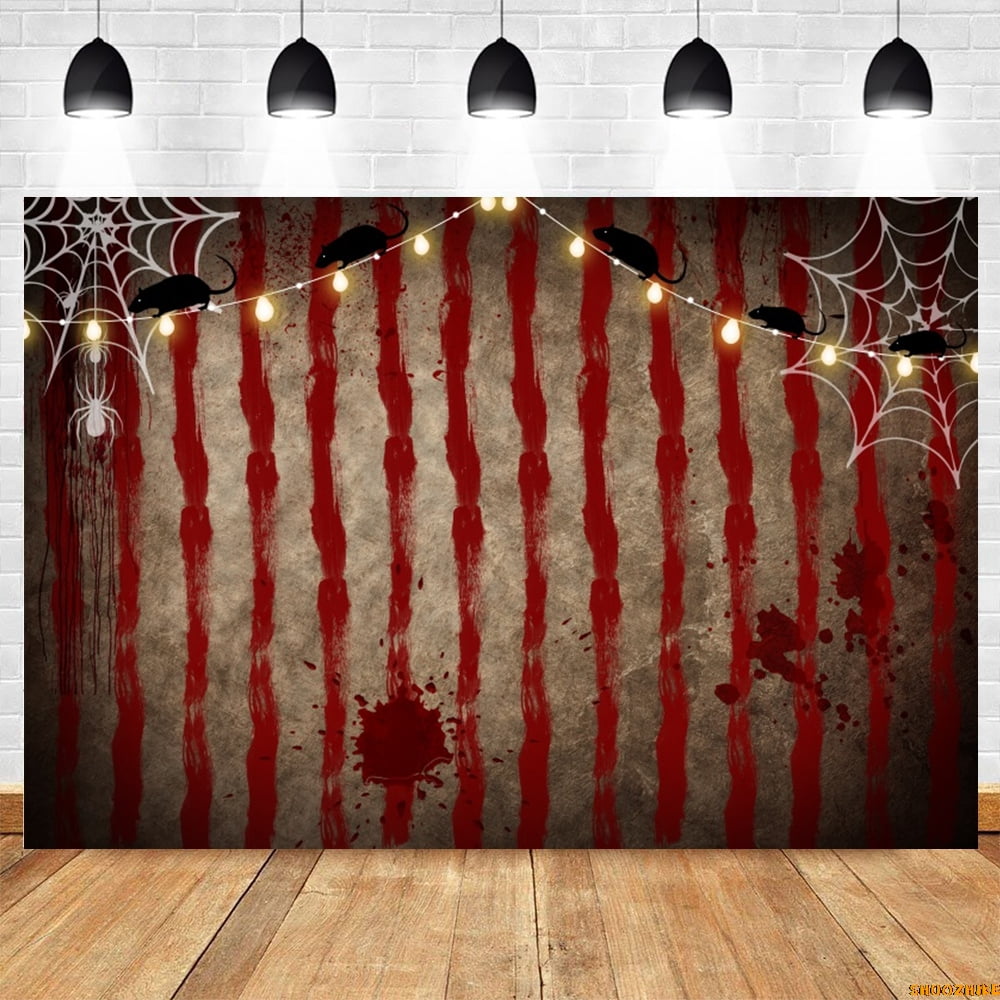 Hallowe Horror Circus Backdrop for Photography Evil Clown Scary ...