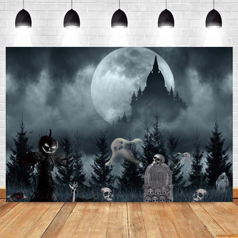 Hallowe Horror Circus Backdrop for Photography Evil Clown Scary ...