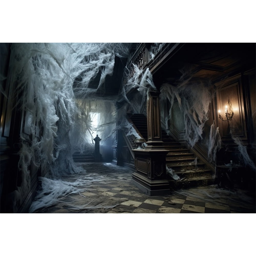 Hallowe Living Room Backdrop Baby Indoor Party Photo Booth Background ...