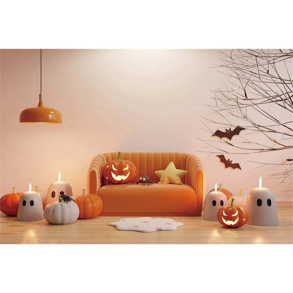 Hallowe Living Room Backdrop Baby Indoor Party Photo Booth Background ...