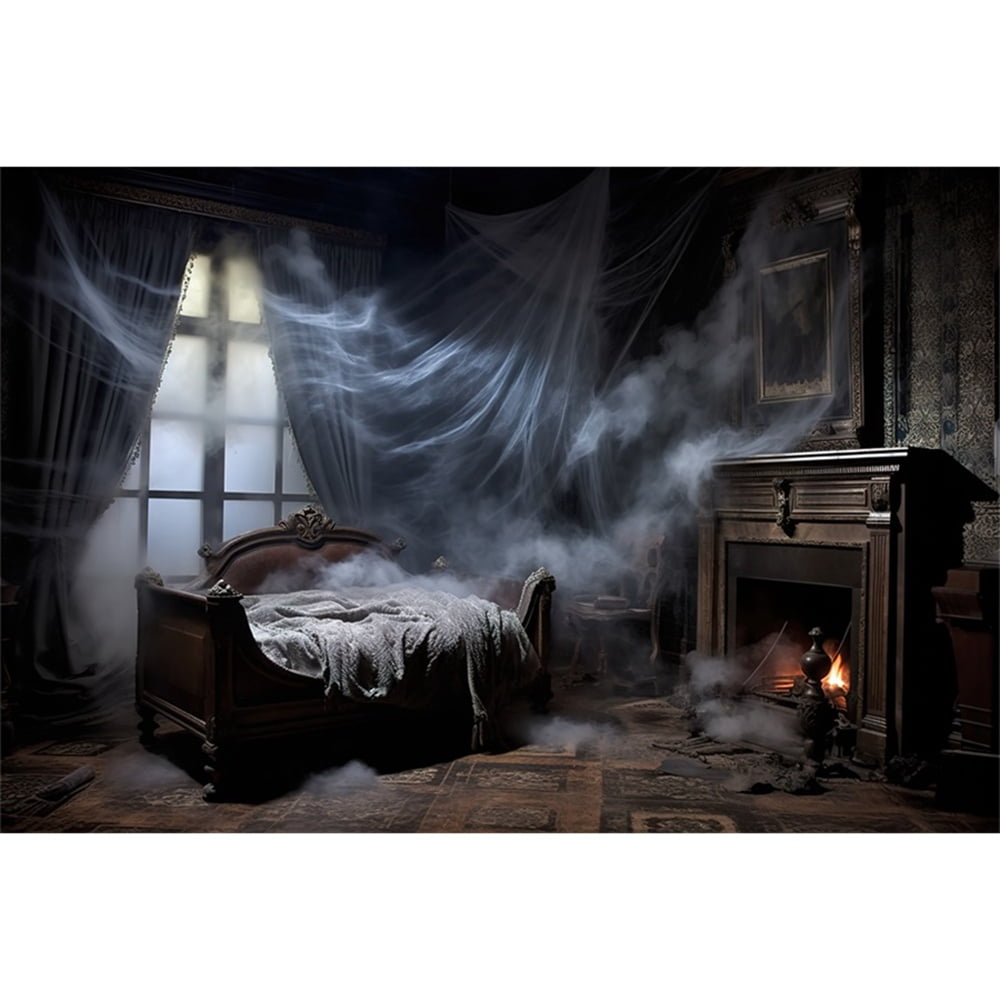 Hallowe Living Room Backdrop Baby Indoor Party Photo Booth Background ...