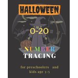 Halloween, 0-20 Number tracing for Preschoolers and kids Ages 3-5 ...