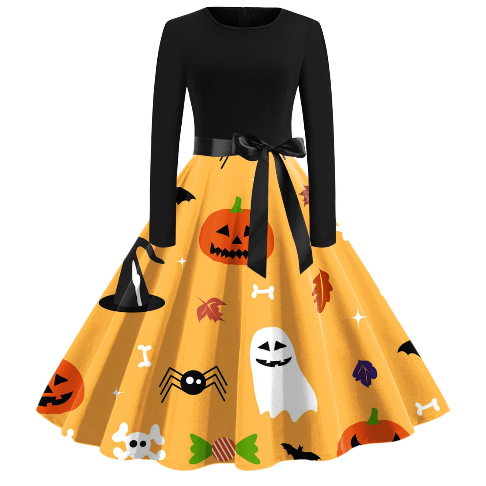 Halloween 2024 Dresses for Women Plus Size Gothic Clothing Halloween ...