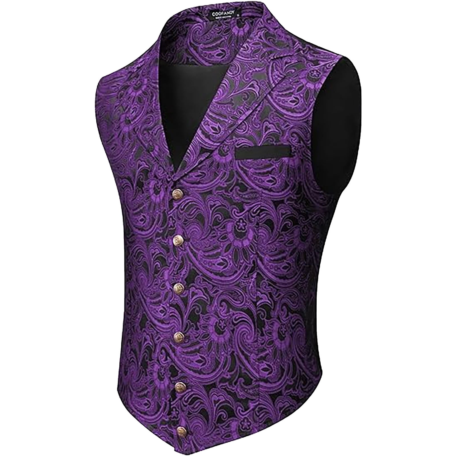 Halloween 2024 Men's Fashion Casual Button Pocket Suit Vest Printed ...