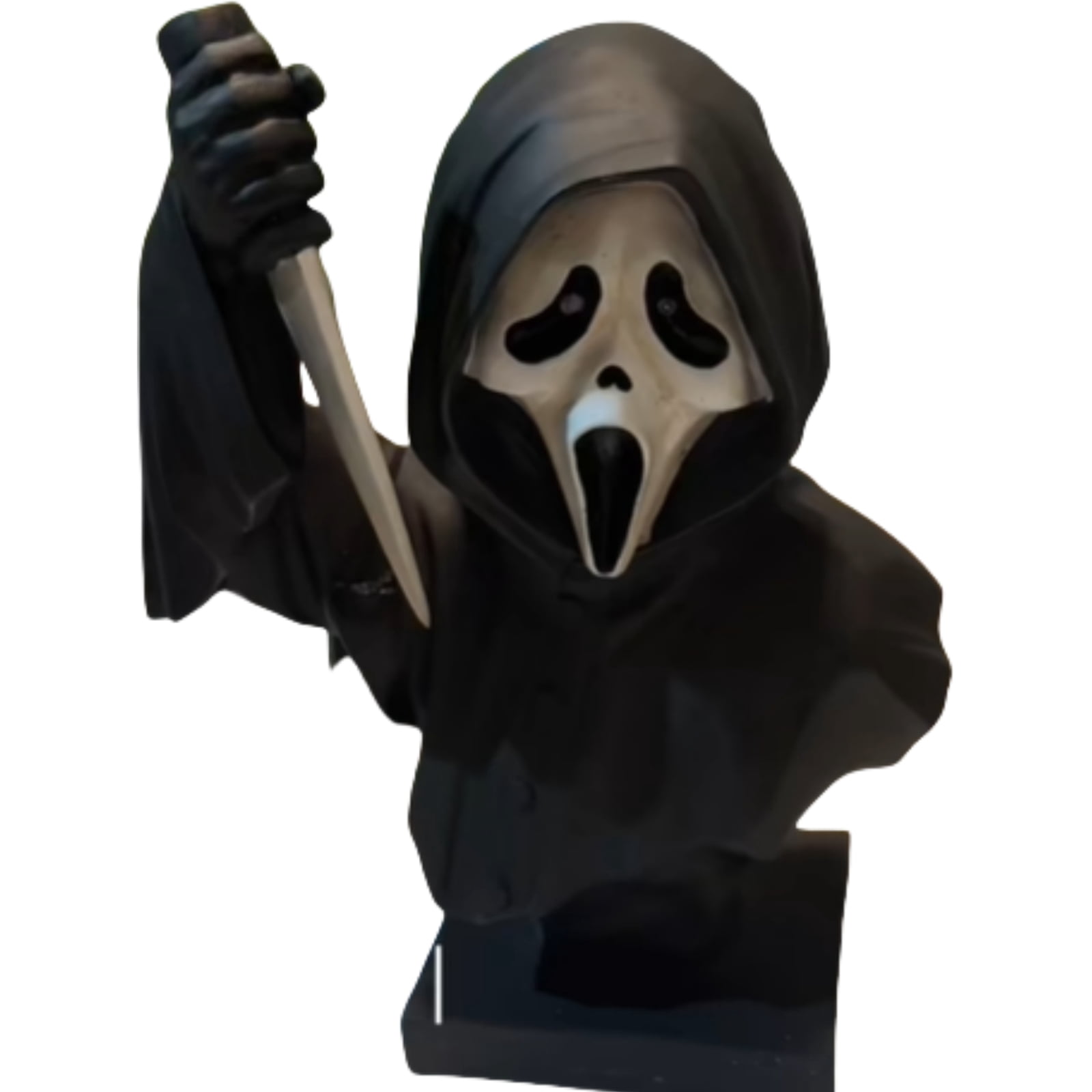 Halloween 2025 New Scream Ghost Face Lit Eyes Figurine, 7.87 in Ghost ...