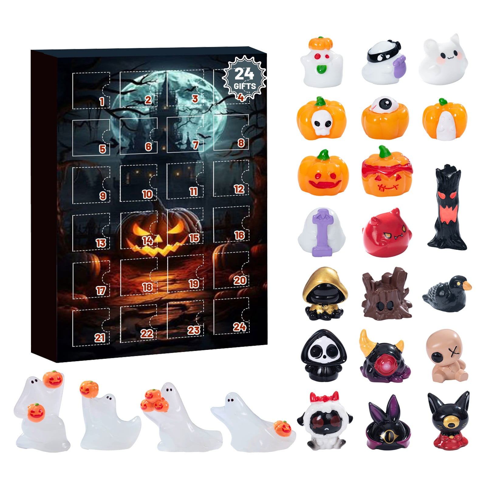Halloween 24 Days Countdown Blind Box 3D Airplane Box, Each Box ...