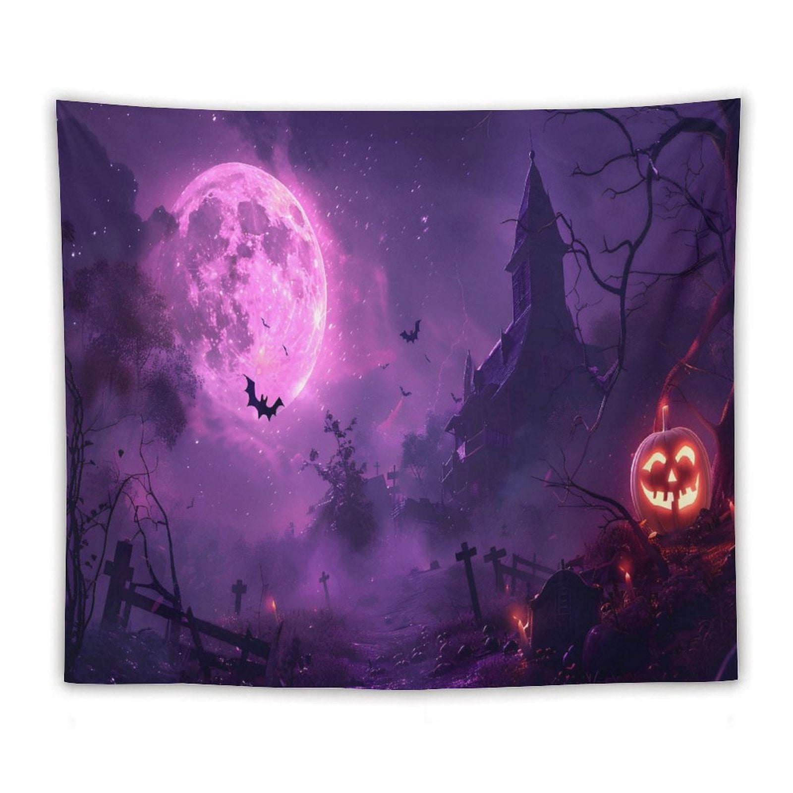 Halloween (396) Tapestry, Halloween Spooky Ghost Wall Tapestry for ...
