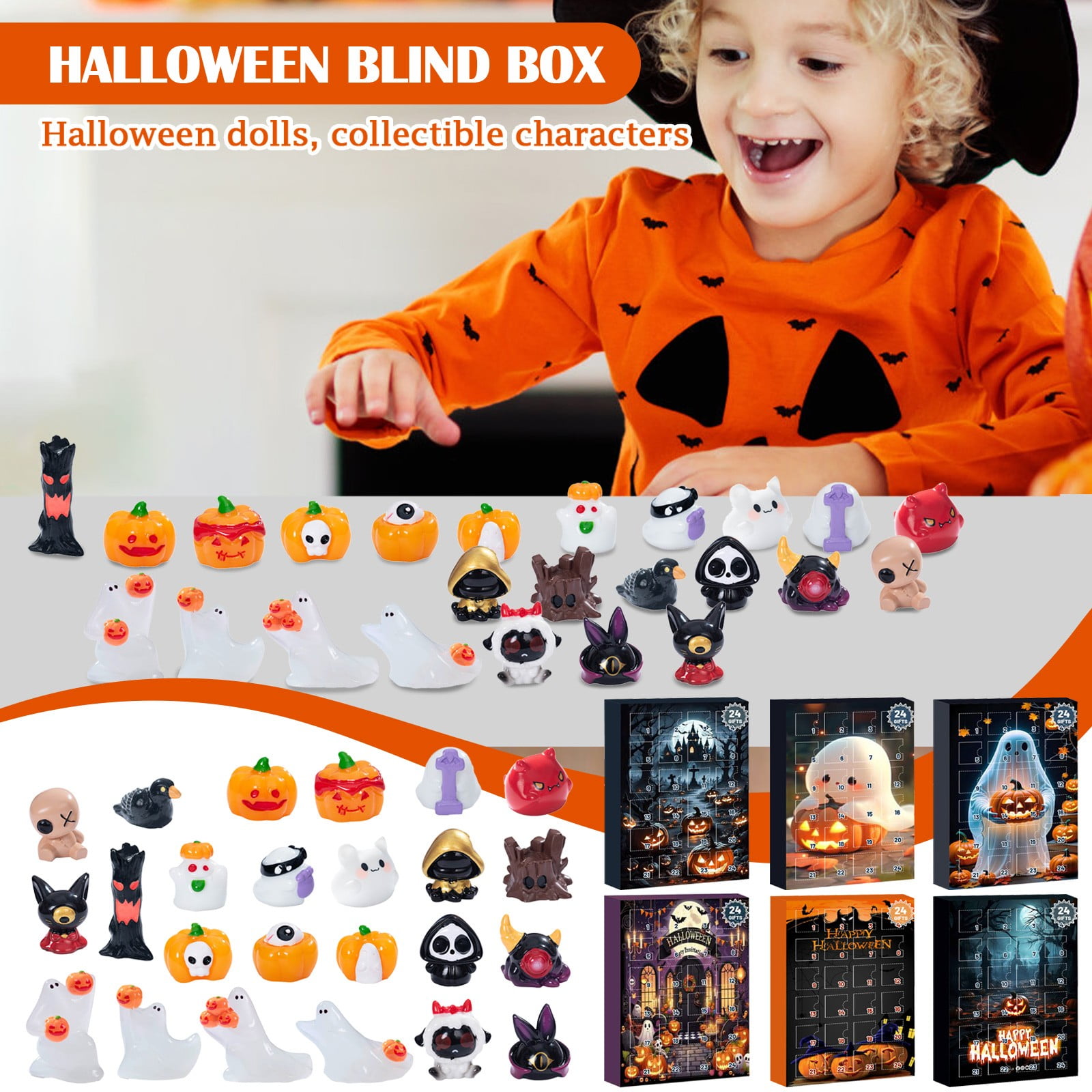 Halloween 3D Airplane Blind Box Collection - 24 Pcs Holiday Gift ...