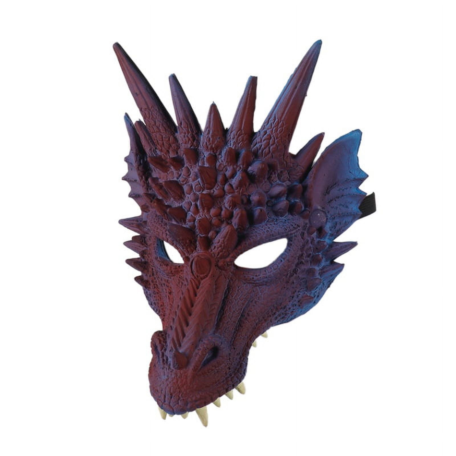 Halloween 3D Dragon Mask Costume Face Mask For Kids Teens Party Dress ...
