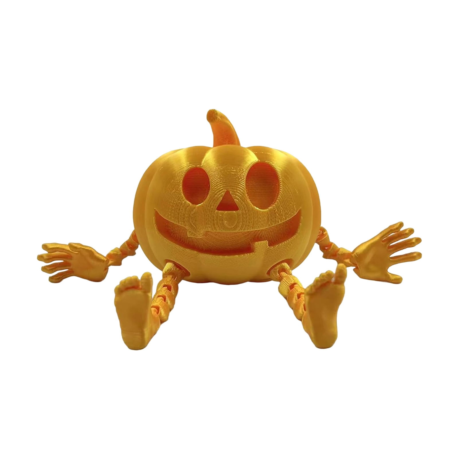 Halloween 3D Printed Pumpkin Figurine Posable Pumpkin Fidget Toy ...