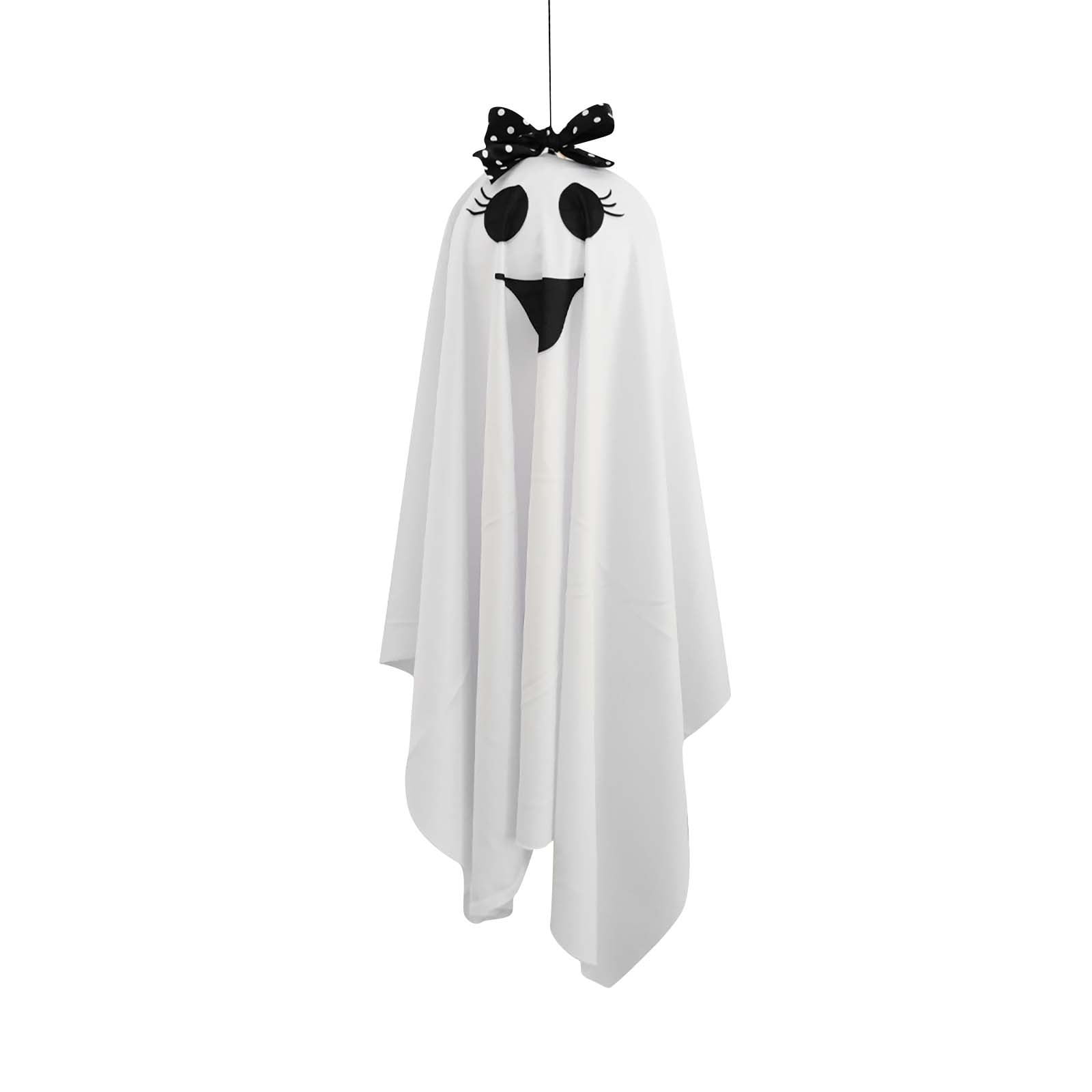 Halloween 40-Inch Hanging Ghost Decor – with Spooky Bow Detail – Indoor ...