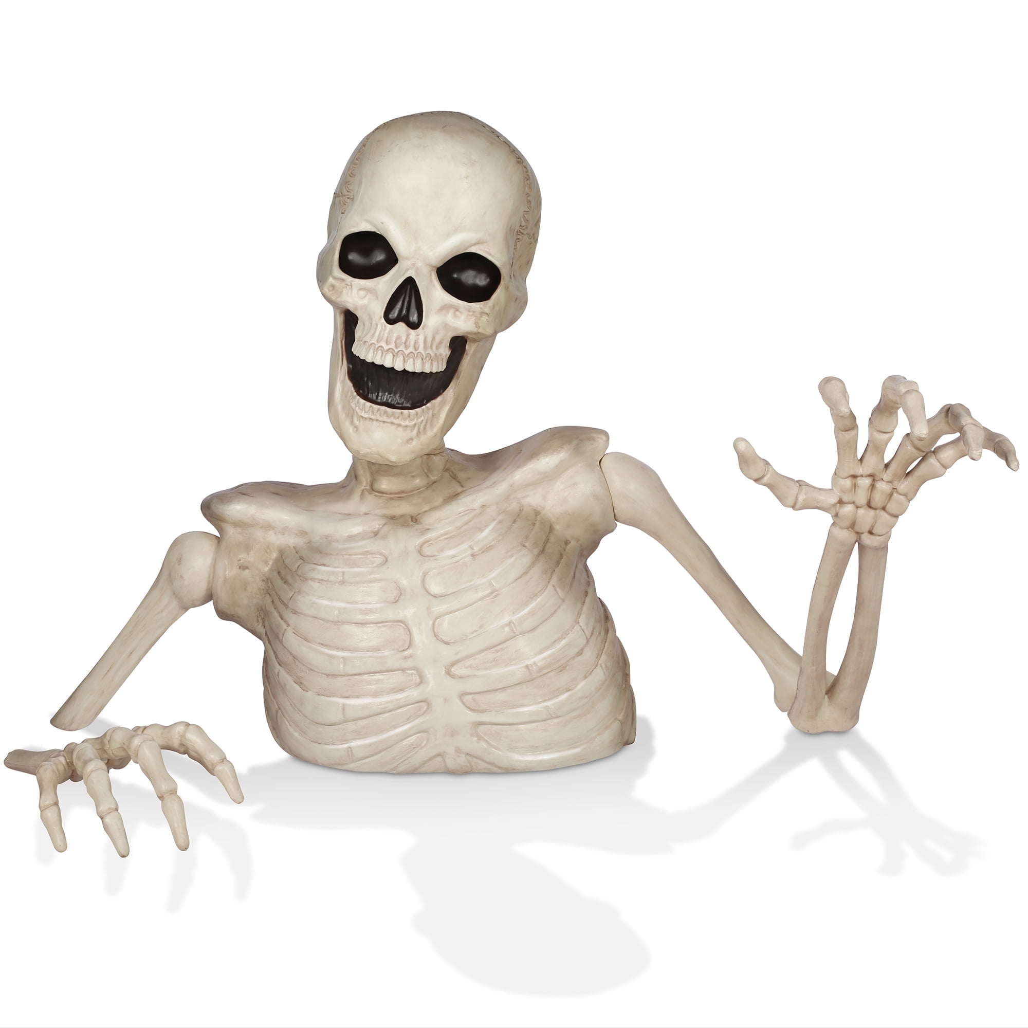 Halloween 48" Groundbreaking Skeleton - Scary Outdoor Halloween ...