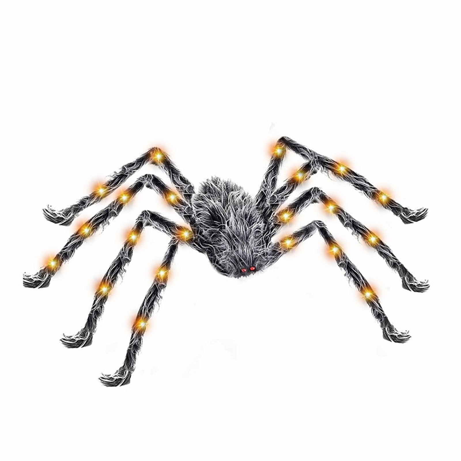 Halloween 49" Eight Legs Spider with Led Lights On Its Legs, Halloween ...