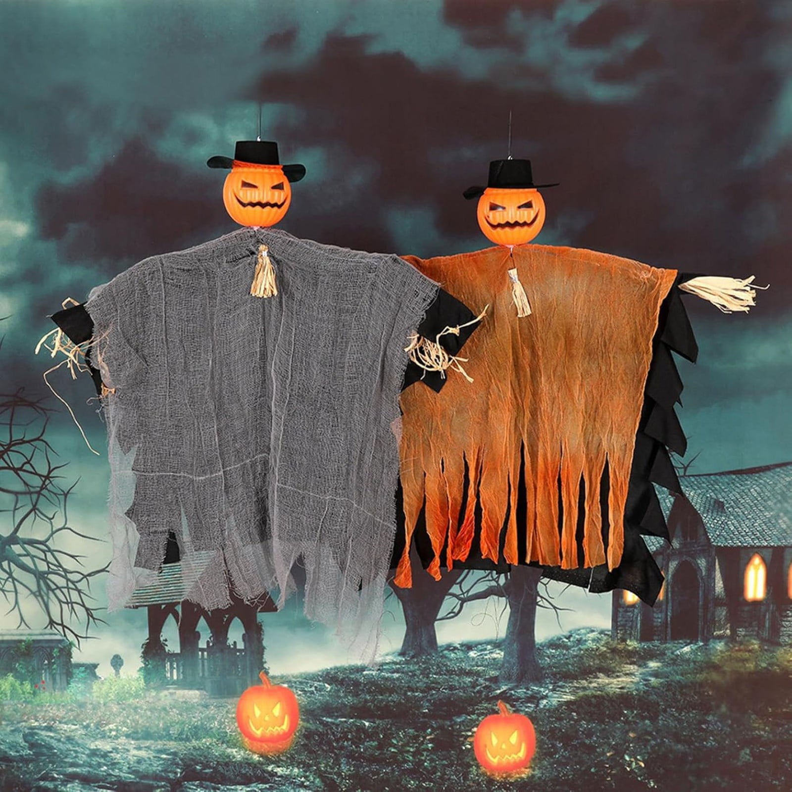 Halloween 54-Inch Animated Hanging Ghost Glowing Effects, Life-Size ...