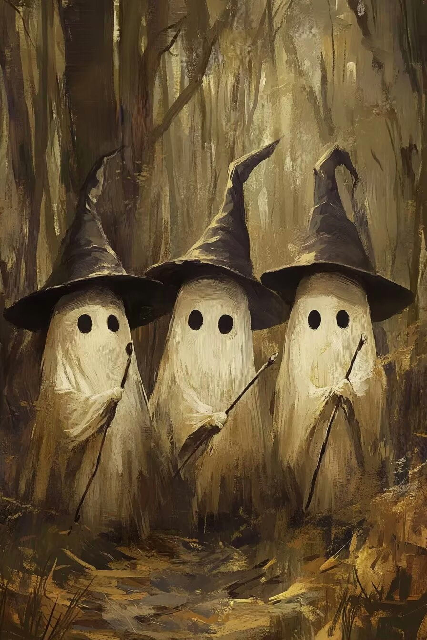 Halloween 5D Diamond Painting Kits for Adults Full Drill Three Cute ...