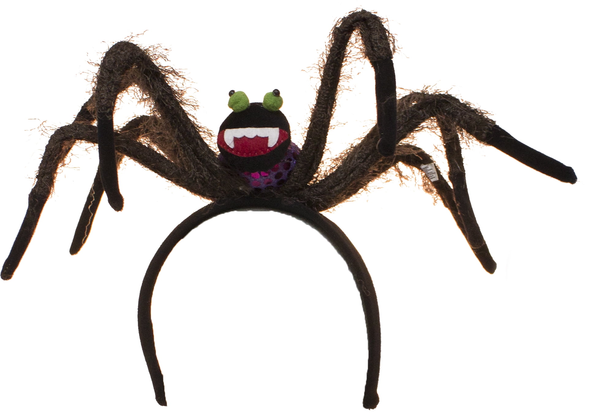 Halloween Accessory - Creepy Sparkle Spider Headband With Posable Legs ...
