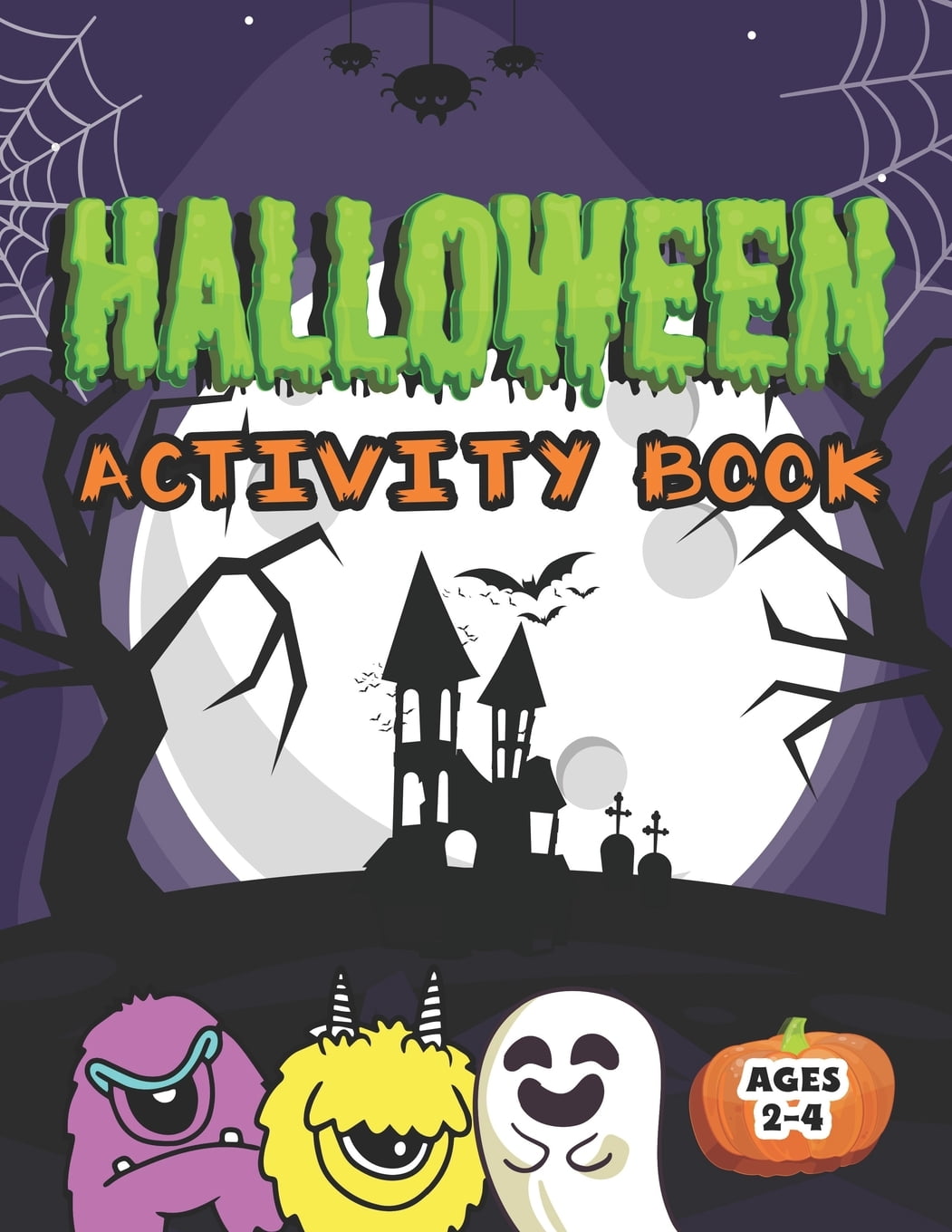 Halloween Activity Book: Cute Monsters Coloring Book Mazes Tracing ...