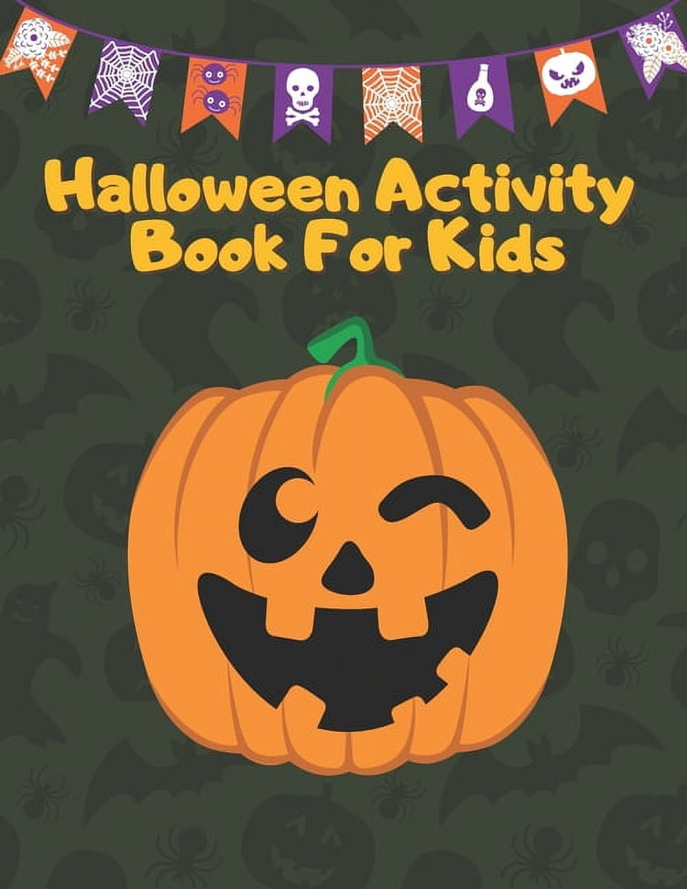 Halloween Activity Book For Kids: A Fun Counting & Matching Games ...