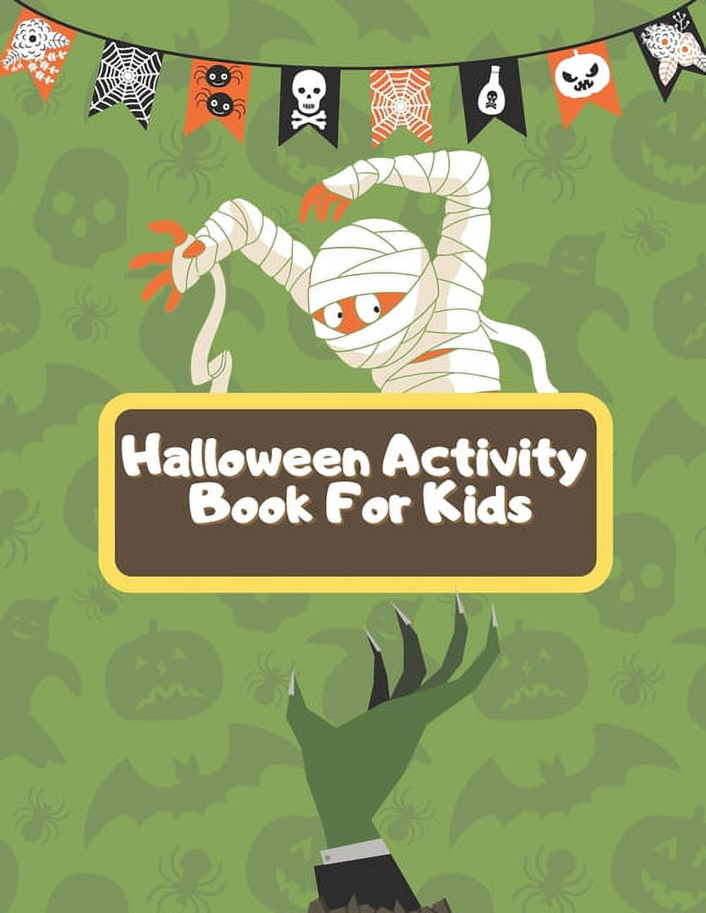 Halloween Activity Book For Kids: A Fun Counting & Matching Games ...