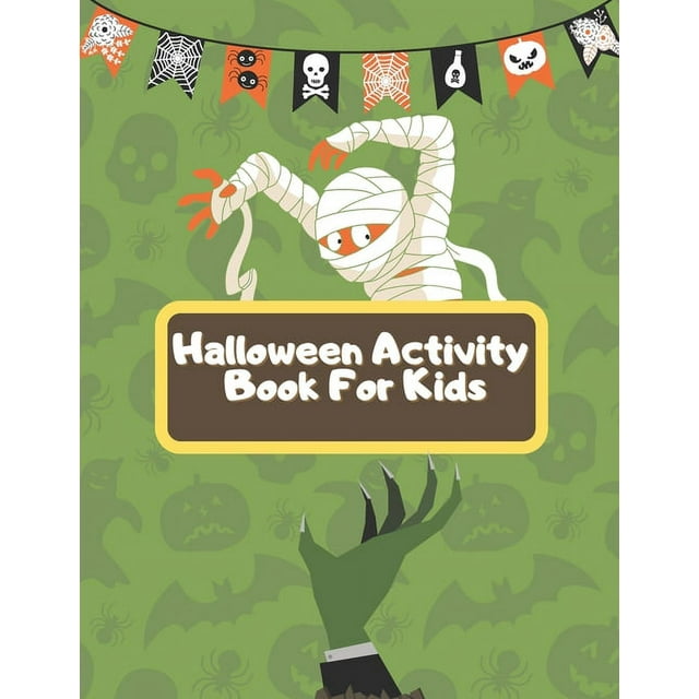 Halloween Activity Book For Kids: A Fun Counting & Matching Games ...