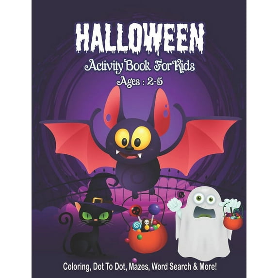 Halloween Activity Book for Kids Ages 2-5 : A Halloween Activity Books ...