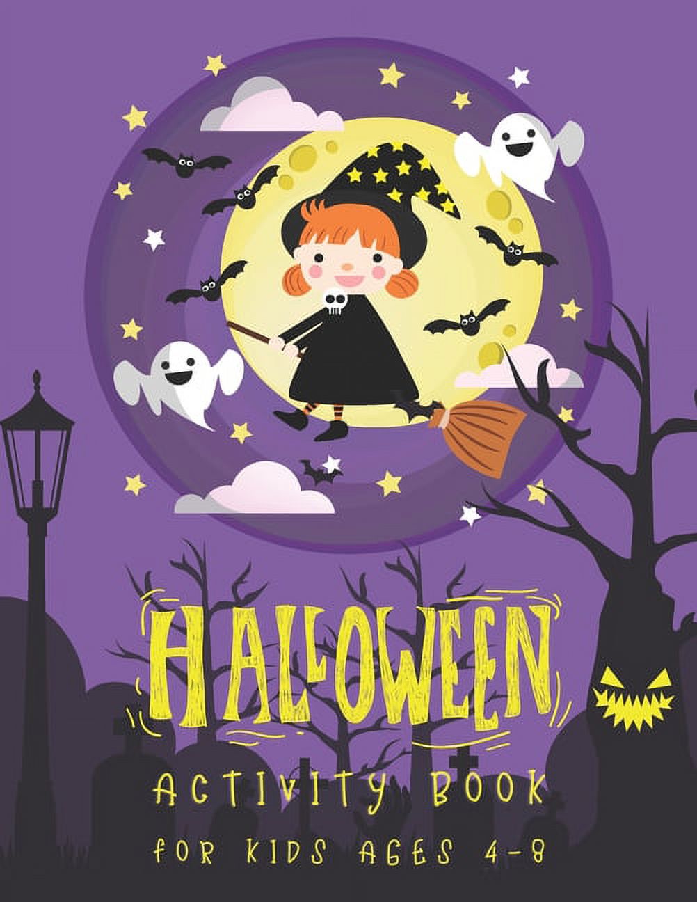 Halloween Activity Book for Kids Ages 4-8: Premium Halloween Coloring ...
