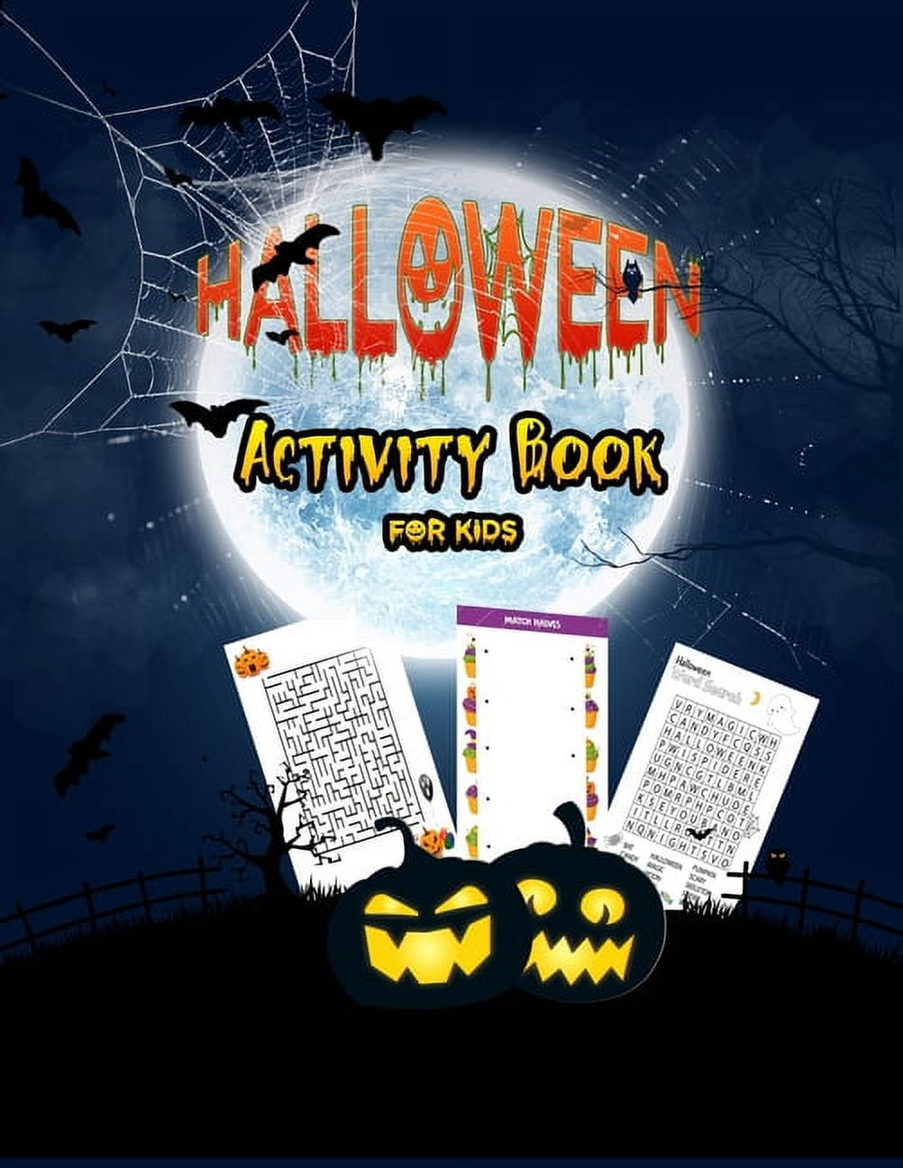 Halloween Activity Book For Kids : A Funny Scary Learning Activities ...