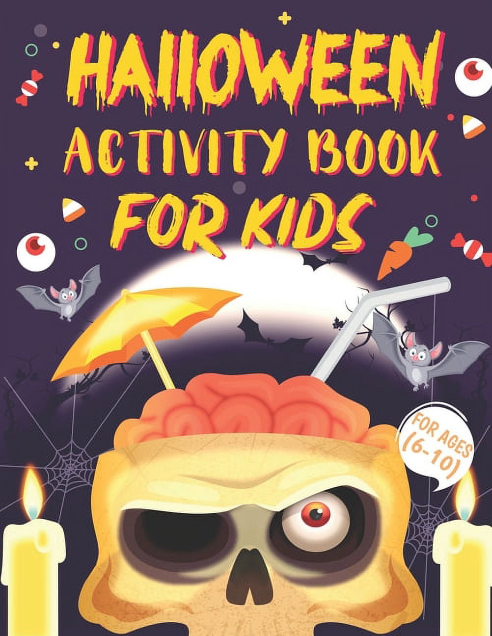 Halloween Activity Books For Kids 6-10: A Horror and Spooky Educational ...